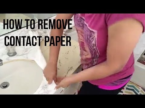 How to remove contact paper from countertop