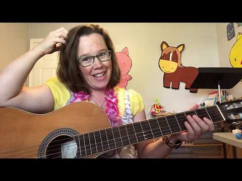 Aloha Oe guitar tutorial easy chords in C major