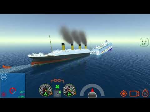 Titanic vs Island Princess - Collision - Ship Handling Simulator