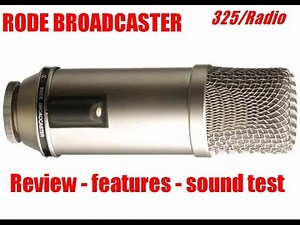 Rode Broadcaster microphone review and sound test (english)