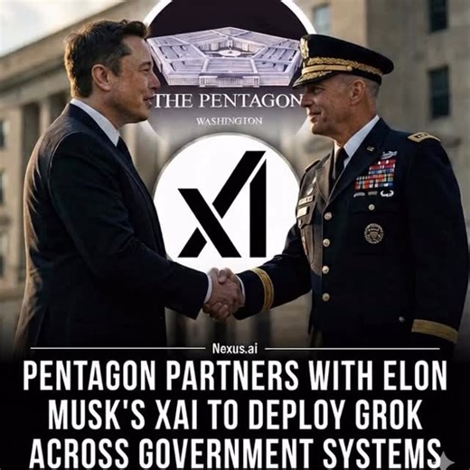 Nexus.ai on Instagram: "The Pentagon is teaming up with Elon Musk to deploy xAI’s Grok government-wide. Why this partnership is a definitive game-changer: 1️⃣ The AI Power Play: Securing a Pentagon contract of this scope is the ultimate stress test and validation for an AI model. It moves Grok from a consumer product to a national security asset, likely accelerating R&D and setting new standards for AI reliability and security. 2️⃣ The Defense Evolution: Modern defense isn’t just about hardware;