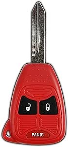 KeylessOption Key Fob for 2004 2005 2006 2007 2008 2009 2010 2011 2012 2013 2014 2015 2016 2017 Chrysler 300 Dodge Charger Jeep Cherokee Remote, 3-Button OHT692427AA, Programming Guide Included