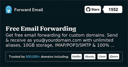Free Email Forwarding for Custom Domains - #1 Open Source Email Service 2026