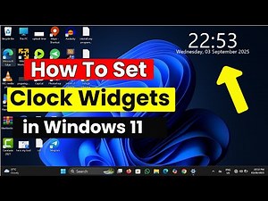 How to Add Clock Widget in Windows 11 (2025)
