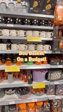 Boo Basket on a Budget! #boobasket #giftbasket #dayinmylife