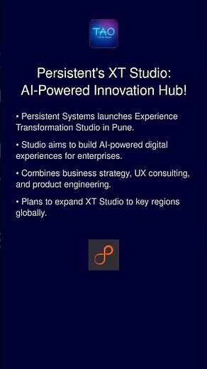 Persistent's XT Studio: AI-Powered Innovation Hub!