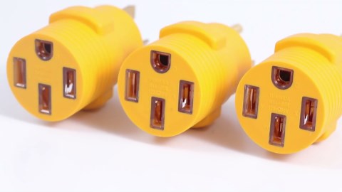 NEMA 14-50P to L14-30R Generator Adapter with 2FT Extension Cord, 50 Amp 4-Plug Male Plug to 30 Amp 4-Plug Female Plug for for RV campgrounds, Household Appliances(Yellow)