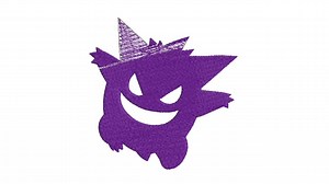 Pokemon Gengar EMBROIDERY DESIGN Pokemon Gengar Pokemon Embroidery Machine File / 4 Sizes - Etsy