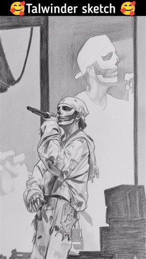 “The Voice Behind the Mask – Talwinder (Pencil Art)”