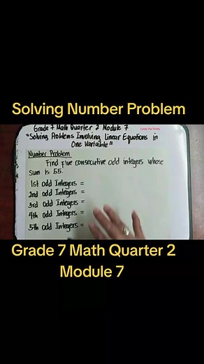 Solving Number Problems in Grade 7 Math Module 7