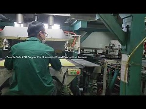 Double Side PCB Copper Clad Laminate Board Production Process #pcb #CopperCladLaminateBoard #CCL