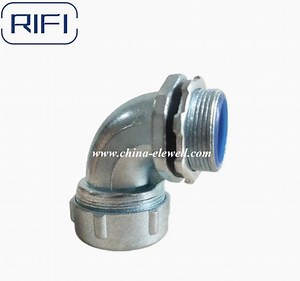 [Hot Item] Dwjd Type Flex Conduit Fittings Zinc Die Cast 90 Degree Connector Flex to Box Connector