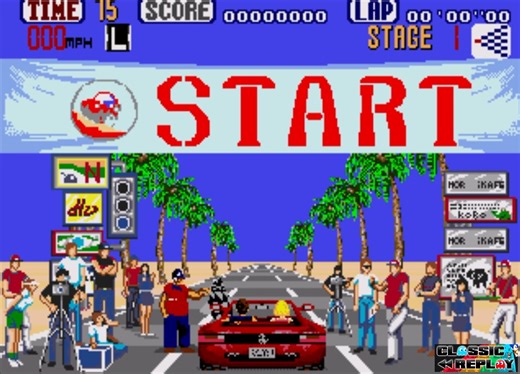 I played Outrun on the Sega Megadrive. Despite a couple of early crashes and a spin-out at the end, I still managed to complete the race with my blonde-haired girlfriend. 🏎️💨 😊 #outrun #segagenesis #segamegadrive #retrogaming #sega | Classic Replay