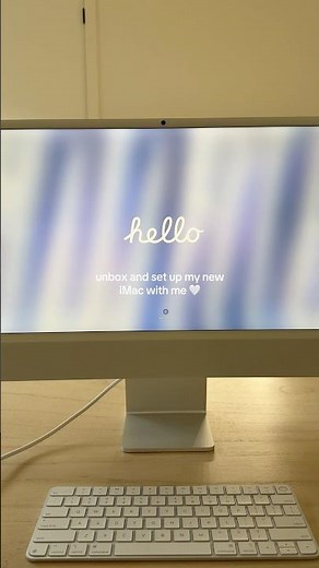 my dream computer, it’s so perfect 😭 #imac #apple #unboxing #desktop #unboxingasmr #asmr #office