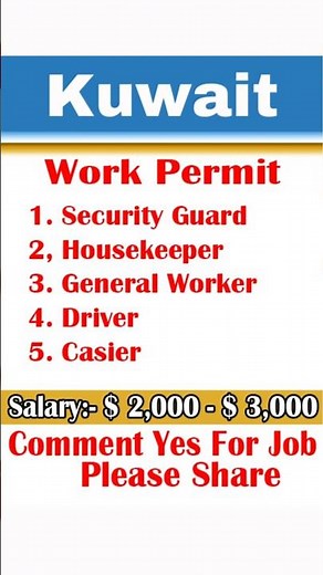 Kuwait Work Permit Full Guide | Complete Details Explained