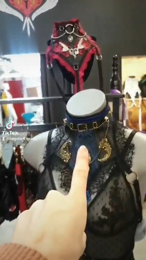 4.1K views · 470 reactions | Come with me todo a custom order. PART 1. #handmade #alternativefashion #choker #chokerharness #design #sew #choker #chokerharness | Forgotten lockett | Facebook