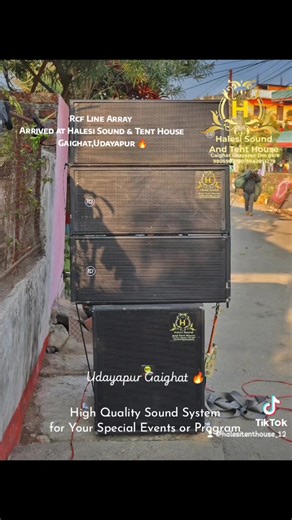 High Quality RCF Line Array at Halesi Sound & Tent House