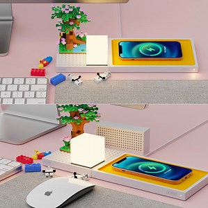 LEGO Brick Wireless Charging Station Lets You Build Unique Designs That Match Your Decor