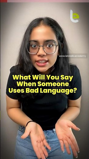 How Will Your Respond To BAD WORDS? English Expressions & Phrases #learnenglish #speakenglish