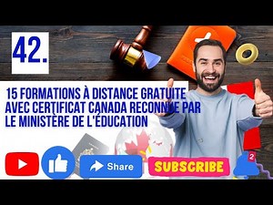 15 formations à distance gratuite avec certificat canada reconnue par le ministère de l'Éducation