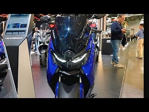 2026 New Color Option Yamaha Elegant Scooter - NMAX 125 Icon Blue Walkaround