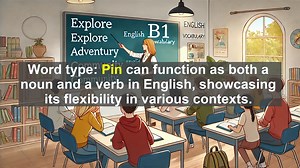 2500 Must Know CEFR B1 Vocabulary - The Many Meanings of Pin: From Fasteners to Digital Security