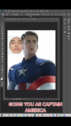 908K views · 10K reactions | How to Face Swap in Photoshop. GONG YOO as CAPTAIN AMERICA. #howto #editingtips #editinghacks #faceswap #gongyoo #gongyoo공유 #captainamerica #fypシ #tiktokviral #happyHolloween #adobe #koreanactor Disclaimer: photos not mine (google search) | Photoshop lesson | Facebook