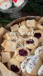 Comment SHORTBREAD and I’ll send you the link for the most delicious shortbread dough that you can make three ways! They make a beautiful tin of cookies to share with friends and family or take to your holiday parties. Happy Baking!!🎄❤️🎁#edwardsfarmstead #shortbread #raspberrythumbprintcookies #holidaybaking #christmascookies | Edwards Farmstead