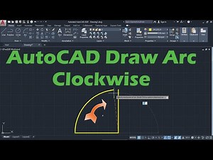 AutoCAD Draw Arc Clockwise