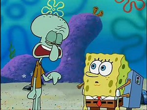 Spongebob and Patrick explodes Squidward's house