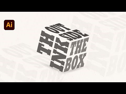 How to make cube text effect in illustrator | Illustrator Tutorials