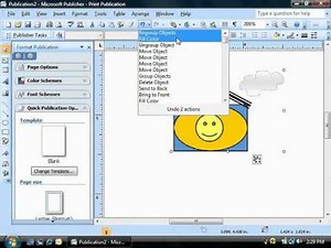 Publisher 2003 Tutorial The Undo Button Microsoft Training Lesson 6.9
