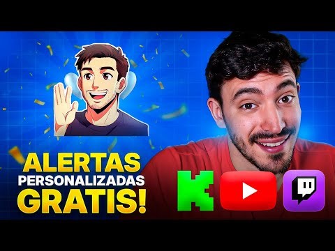 Como crear tus ALERTAS personalizadas animadas GRATIS para tu TWITCH, KICK y YOUTUBE