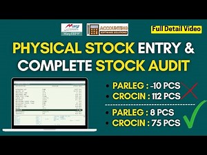 Physical Stock Entry for Stock Audit in Marg ERP — Step-by-Step Tutorial