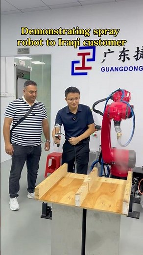 Spraying robot #automation #machine #industrialrobots #spray #robot