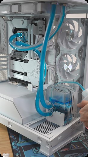 Join the series for this custom loop and our next for full hardline. Shoutout to @Phanteks for providing the amazingly easy Glacier Custom loop kit for thid project. What color coolant should we use next? #custompc #pcbuild #phanteks #gamingpc #pcsetup #pcbuilds #pctips #pcmasterrace #pctipsandtricks | CircuitBoredd