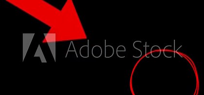 Looping bouncing arrow animation. red arrow pointer black screen isolated transparent 4k video. Animated arrows for the overlay video layer. 3d arrow directional. Circle marker Hand drawing effect,