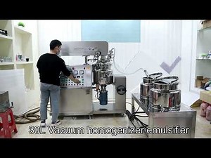 30L vacuum emulsifier homogenizer mixer tank vacuum mixer for cosmetic cream