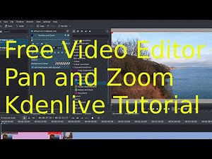 Tutorial: How to do pan and zoom with Kdenlive video editor
