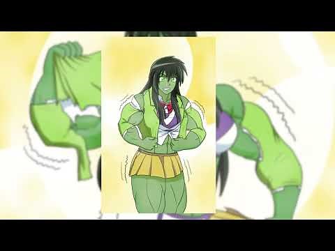 The School President Is The She Hulk (She Hulk Transformation Comic Dub)