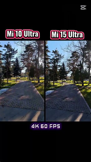 Mi 10 Ultra and Mi 15 Ultra 4K60FPS Video Test 😍😳 #xiaomi #mi10ultra #xiaomi15ultra #4k60fps #shorts