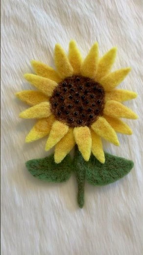 Needle Felting Sunflower
