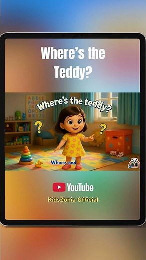 Teddy Bear Song for Kids 🧸 | Learn Spatial Concepts & Hide & Seek Fun | KidsZonia Official