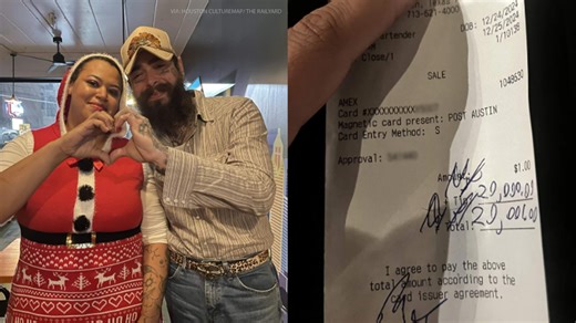 Post Malone shocks Houston bartender with 'life-changing' $20,000 tip