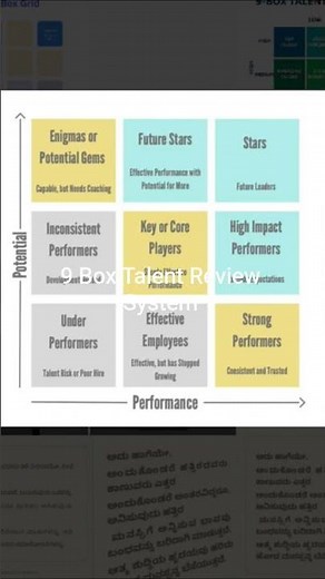 9-Box Talent Review #9BoxModel #TalentReview #HRShorts #LearningAndDevelopment
