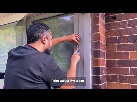 Installing a flyscreen using Magnetic Tape