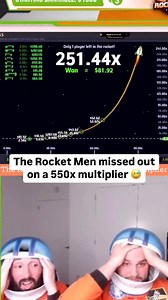 There’s no worse feeling than seeing the rocket climb like this after already bailing | DraftKings Casino