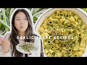 3 Delicious Garlic Scape Recipes | Garlic Scape Pesto Pasta, Garlic Scape Fries
