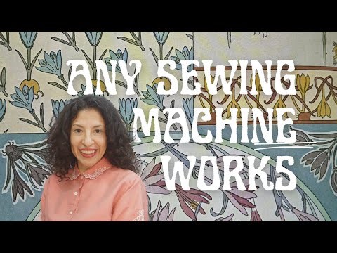 Art Nouveau embroidery on a regular sewing machine