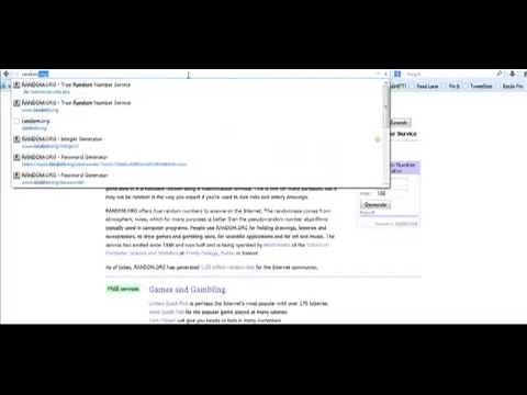 Como utilizar o random org